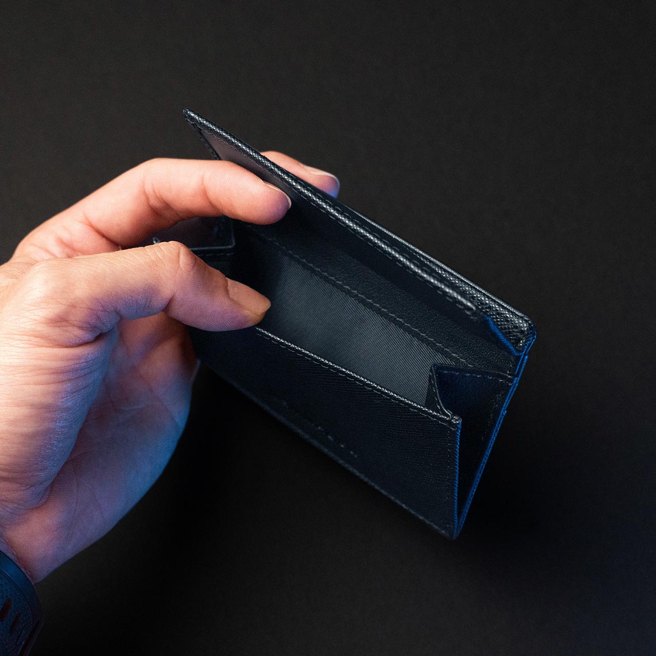 ME-FIT Smart Pouch Wallet / Saffiano Leather - me-nimal & co